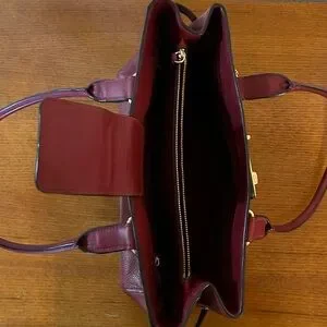 Coach | Bags | Coach Swagger Carryall Pebble Leather Satchel Red | Poshmark